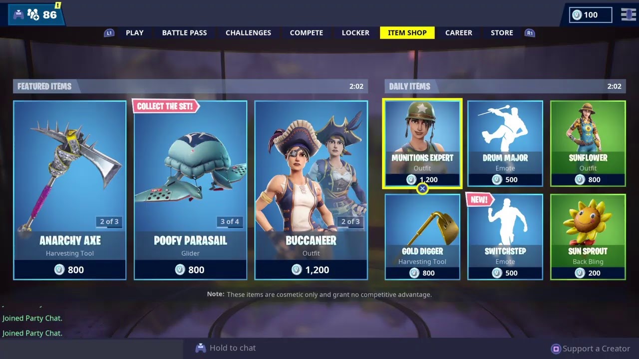 Fortnite live item shop - YouTube