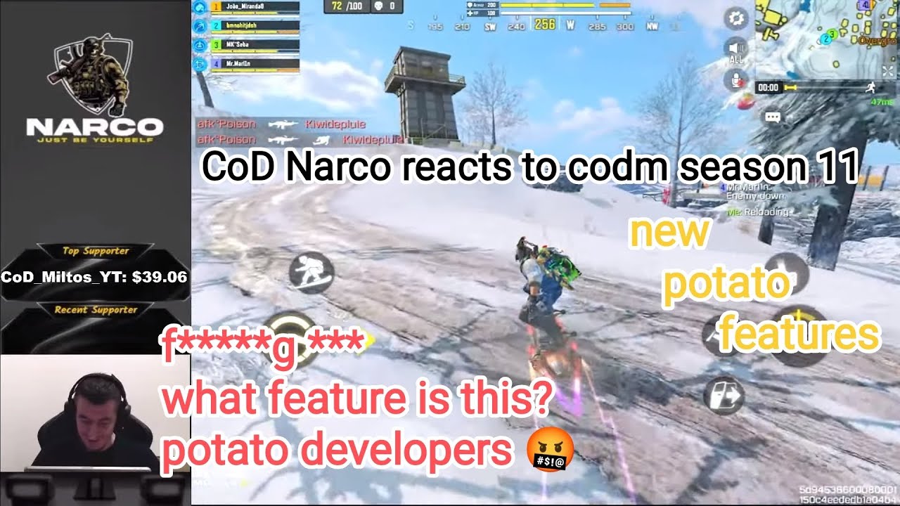 CoD Narco reacts to codm season 11 🤯🤬| CoD Narco message to developers ...