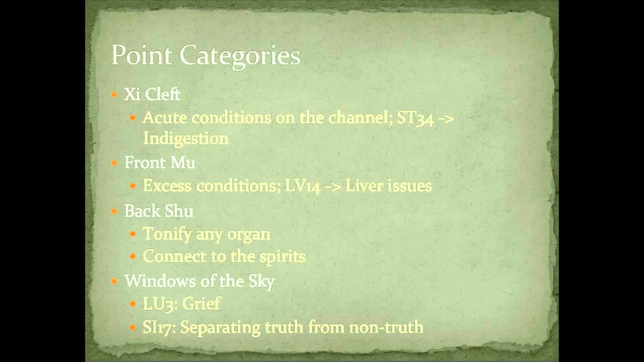 Acupuncture: The Back Shu's Function (Back Transport Points) - YouTube