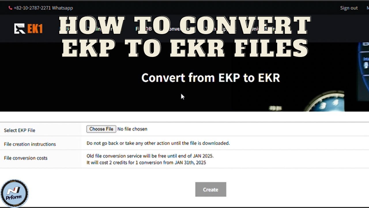 EK1 Tuning EKP to EKR File Conversion How to Guide - YouTube