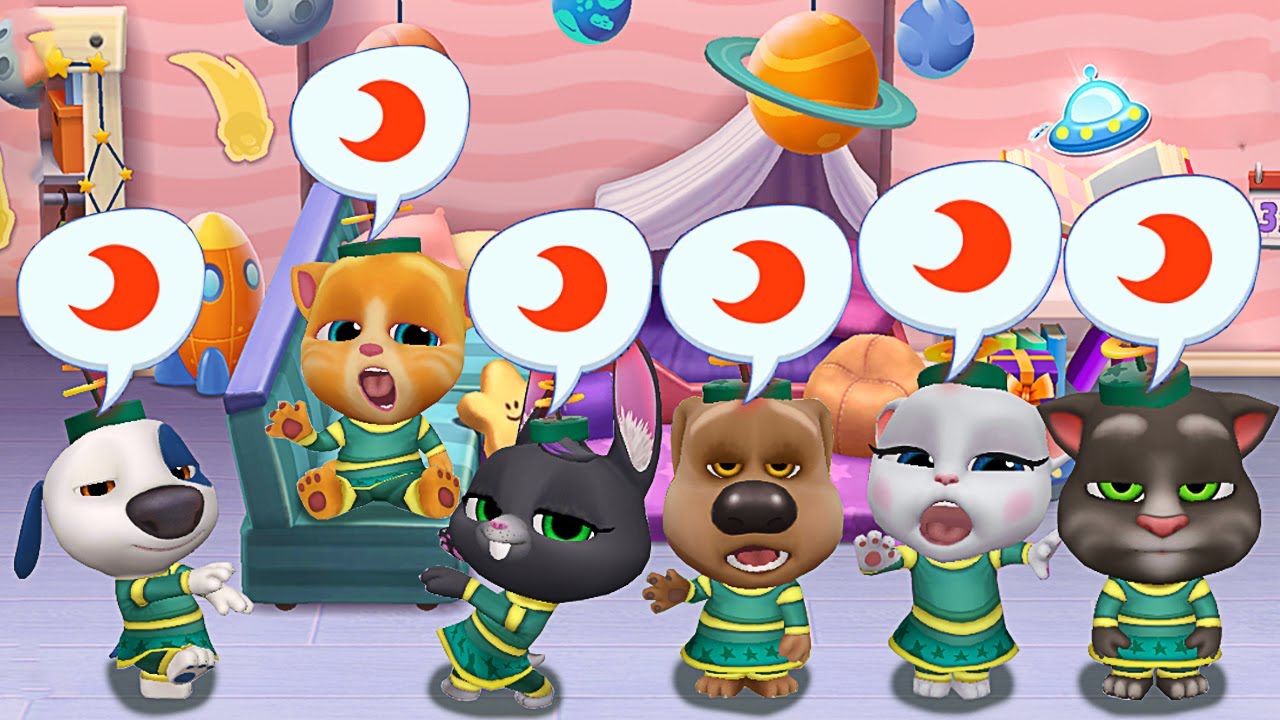 My Talking Tom Friends New Update Skins - Space Decorations - Android ...