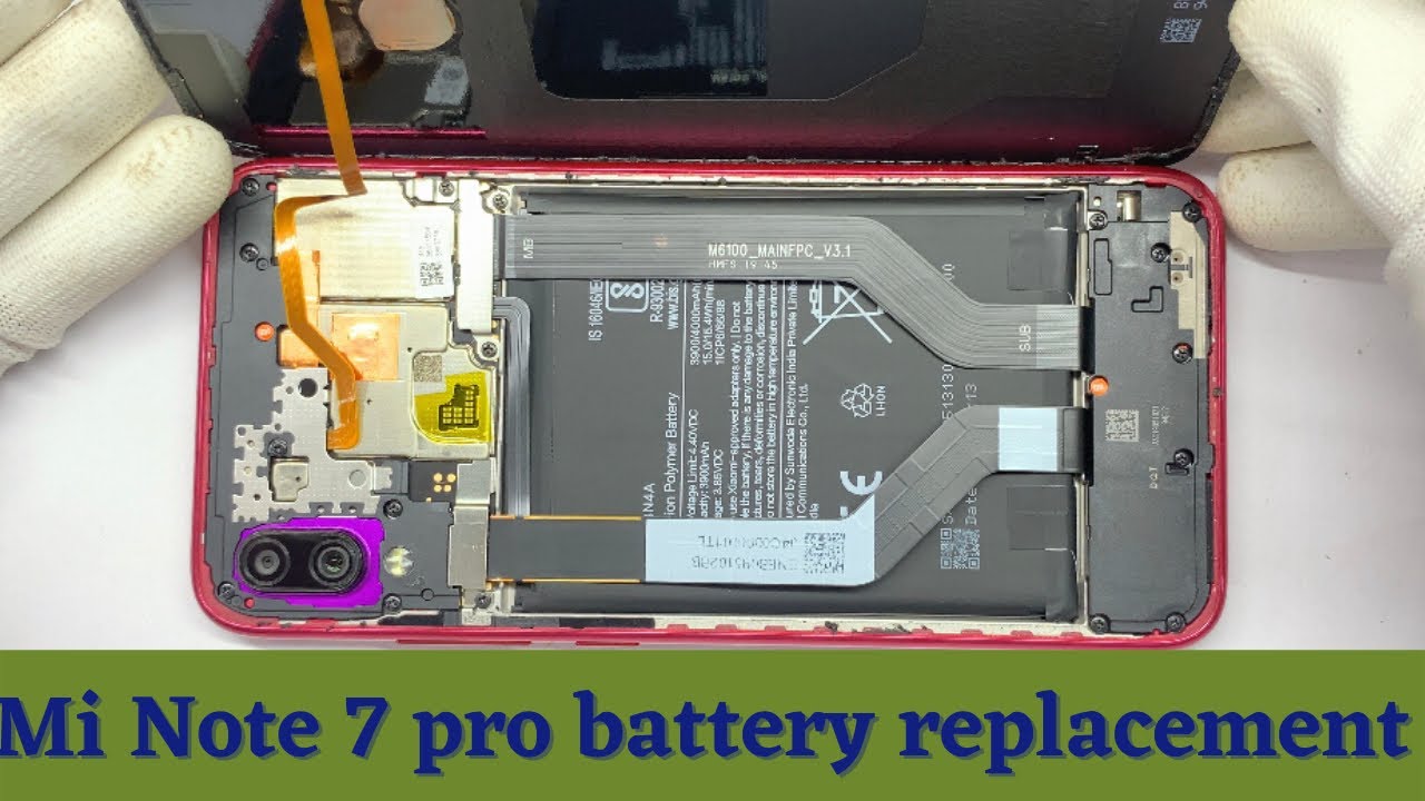Redmi Note 7 pro battery replacement - YouTube