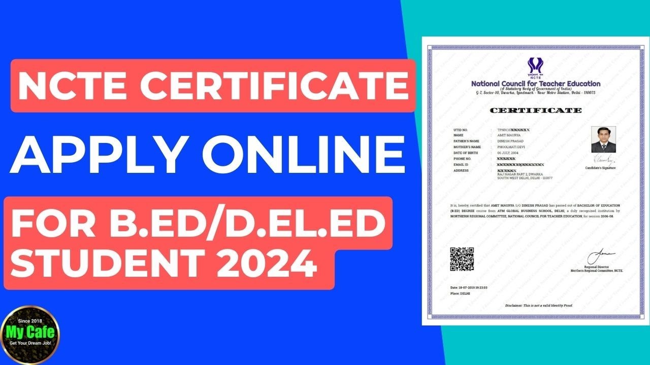 How to Apply NCTE OTPRMS Certificate Online | Apply NCTE OTPRMS ...