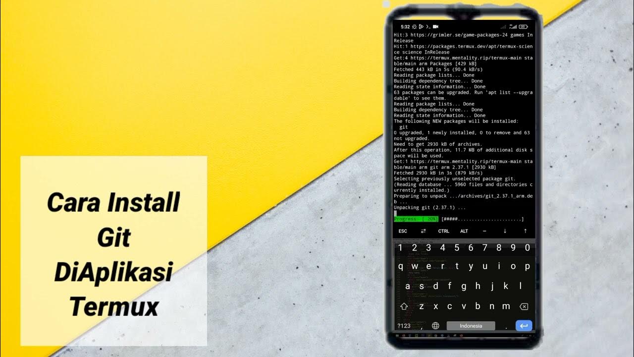 Cara Install Git Di Aplikasi Termux | Install Git DiHp | Git Untuk ...