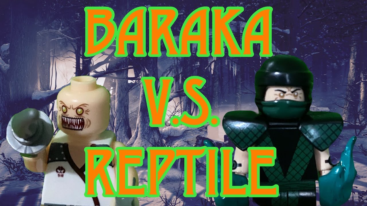 Baraka V.S. Reptile | Mortal Kombat in LEGO - YouTube