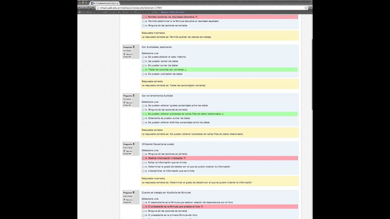 Tutorial UADE Virtual: ¿Cómo realizar autoevaluaciones? - YouTube