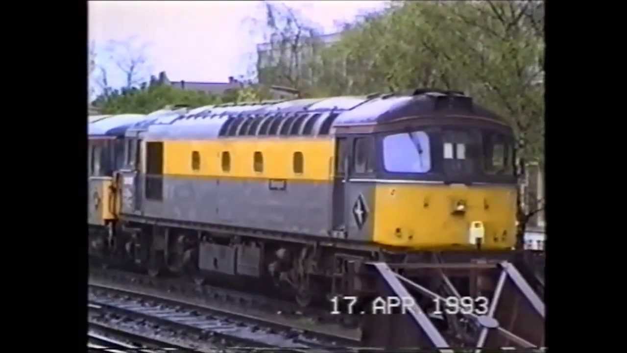 Trains In The 1990's Alton, Woking & Basingstoke, 17th April 1993 - YouTube
