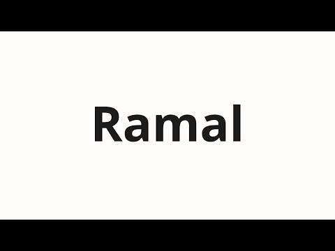 Ramal nasıl telaffuz edilir