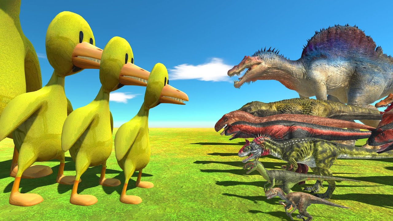 Carnivores Dinosaurs VS Is Growing Rainbow Friend Yellow - Animal ...
