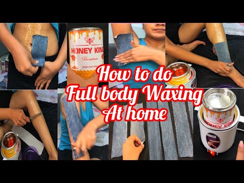 How To Do Full Body Waxing At Home / No strips / Underarms wax / wax at home / Rajveerpunni