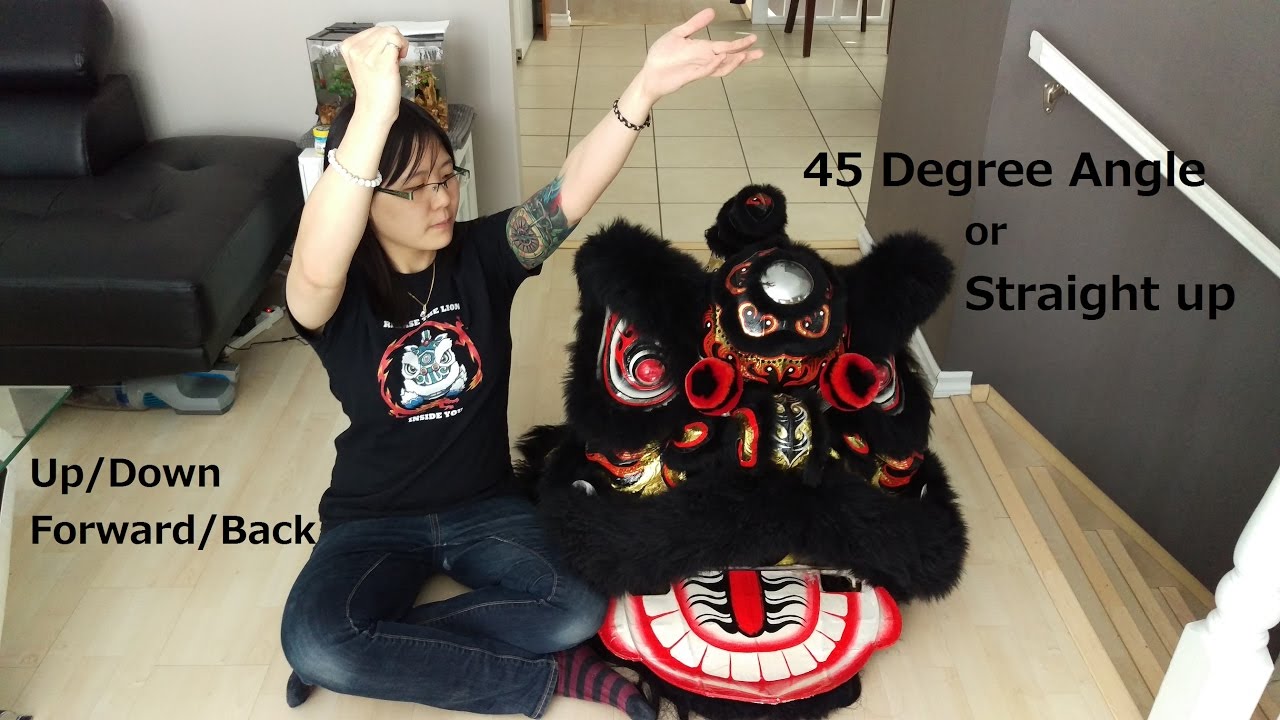 How To Do a Lion Dance Head Shake - 5 Elements Lion Dance - YouTube
