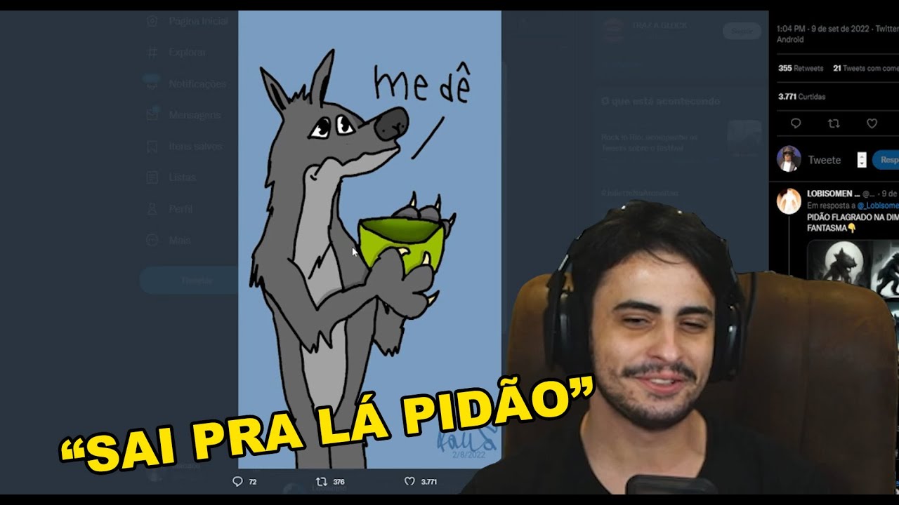 Orochinho reagindo a treta "Babidi vs Lobisomen pidão" - YouTube