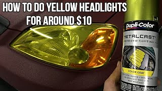 How To Make Custom Amber Headlights For Around $10