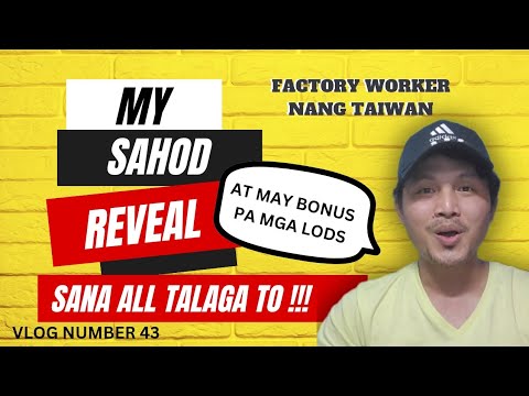My Sahod Reveal as Factory Worker here in Taiwan | Unang Sahod this ...