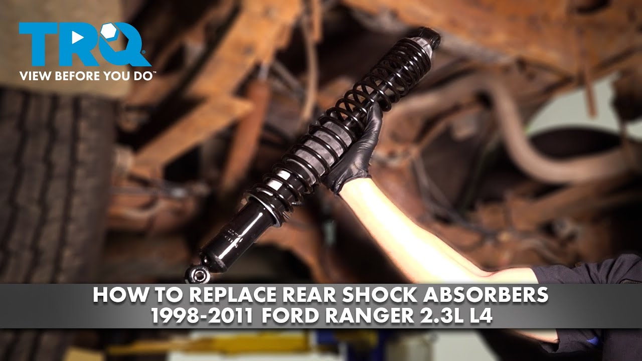 How to Replace Rear Shock Absorbers 1998-2011 Ford Ranger 2.3L L4 - YouTube