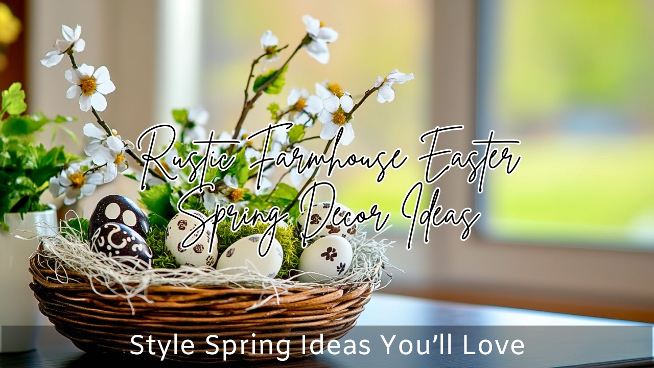 Top 10 Rustic Farmhouse Easter Spring Decor Ideas for a Fresh & Elegant ...