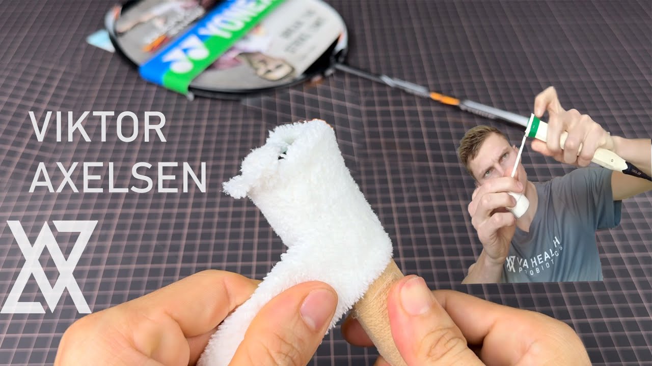Cách mà Viktor Axelsen cuốn cán vợt | How to wrap grip racket like ...