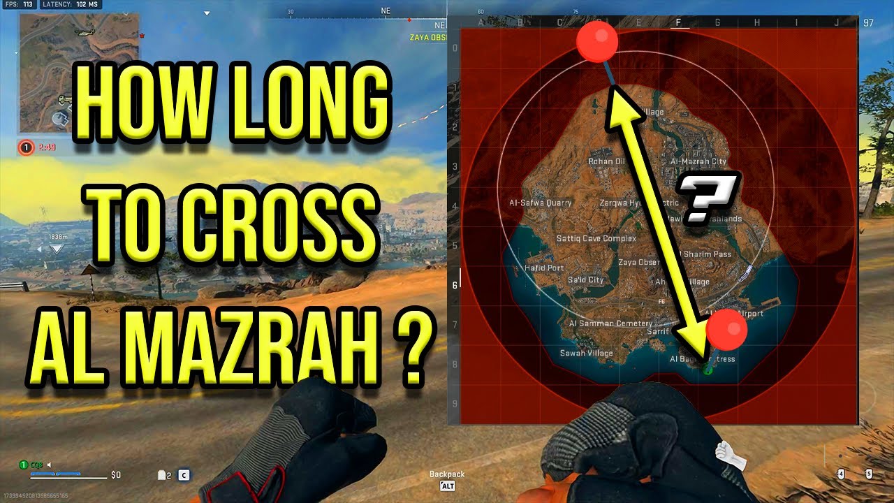How Long Does It Take To Run Accross Al Mazrah ? - Warzone 2 ...