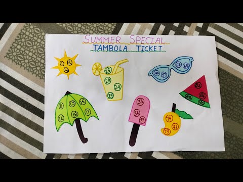Summer|theme|kitty|tambola|ticket|easy|to|play - YouTube