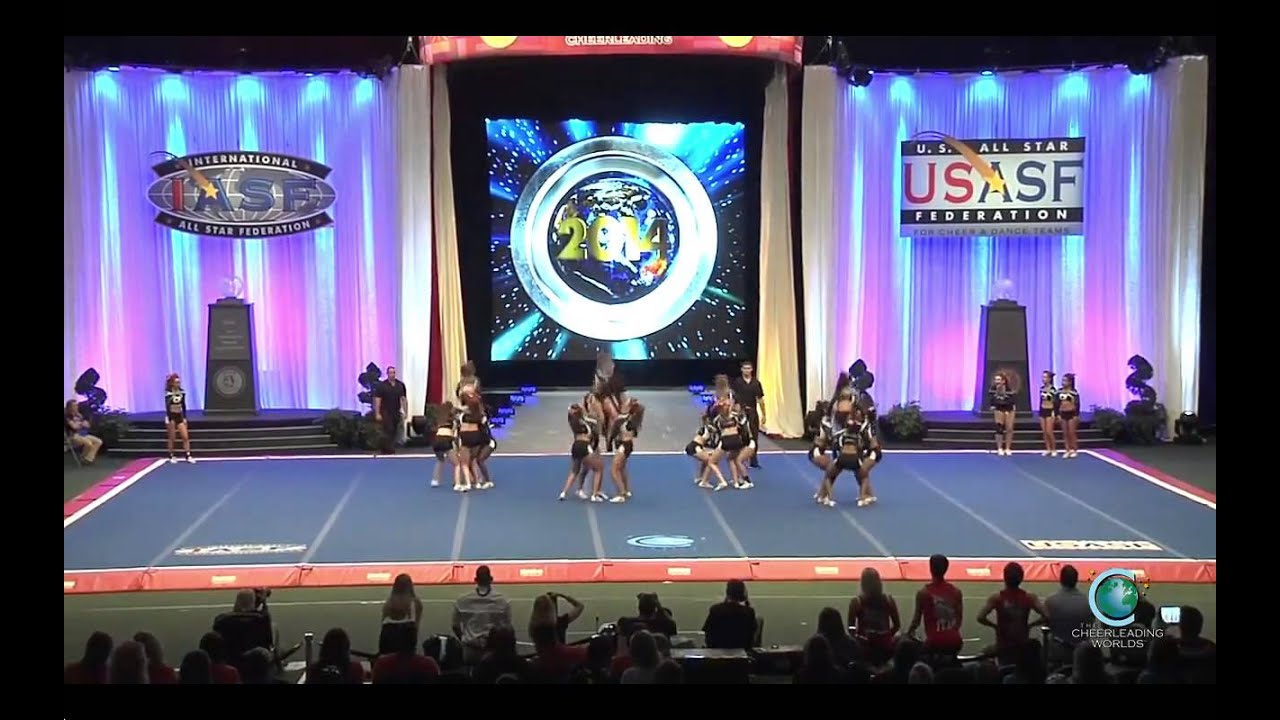 Louisiana Cheer Force Fire 2014 Senior Small A Prelims - YouTube