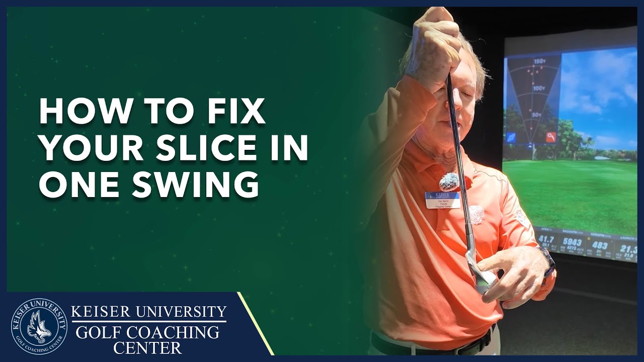 How To Fix Your Slice In One Swing - YouTube