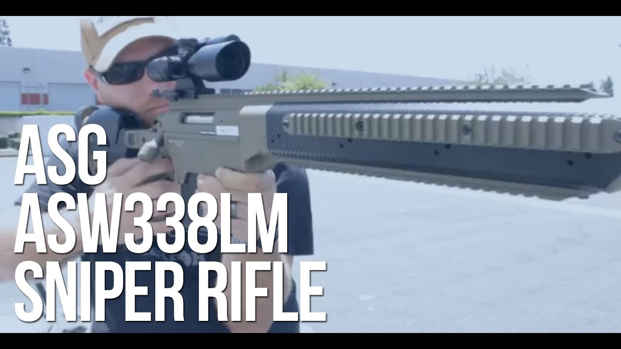 ASG ASW338LM Airsoft Spring Sniper Rifle - AirSplat On Demand - YouTube