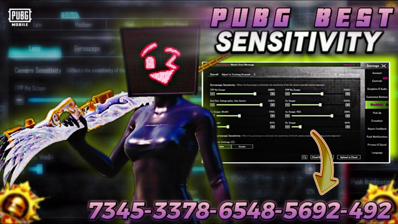 New Update 3.3🔱Best Sensitivity Code + Control Settings Pubg Mobile ...