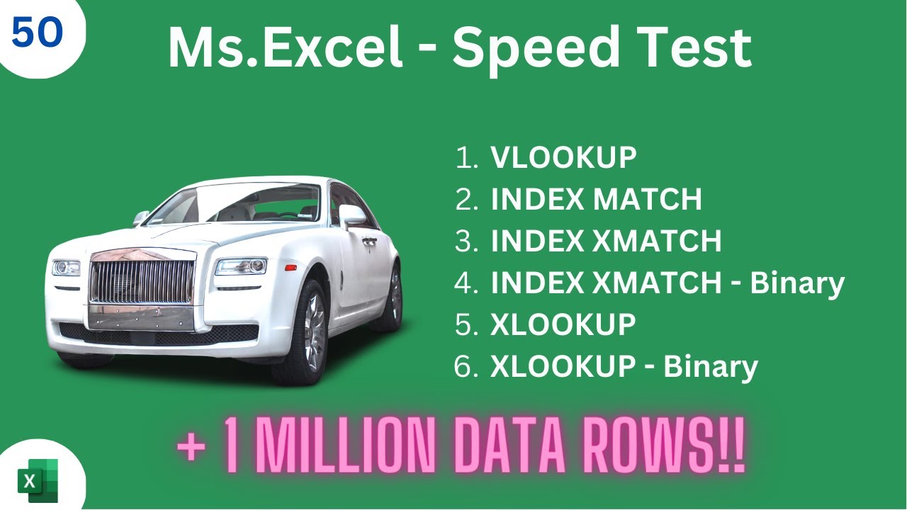 Ms.Excel: Solusi Excel loading lama, Uji kecepatan rumus!! - YouTube
