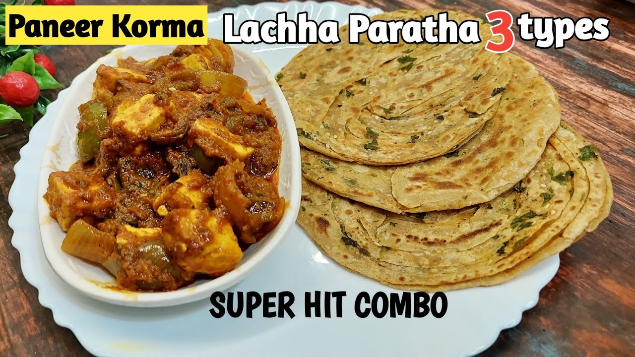 Dhaba Style Paneer Masala Lachha Paratha Super Hit Combo I Paneer Korma ...