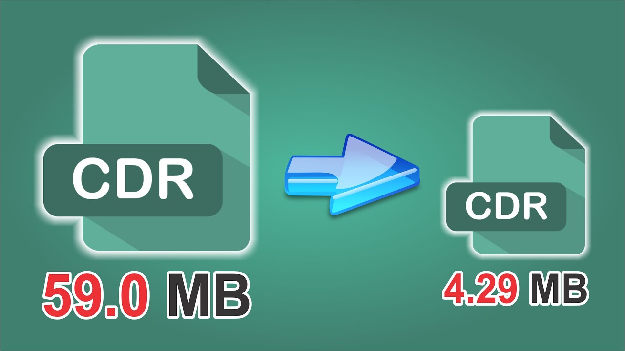 Compress Large CDR File Size Without Losing Quality || compress cdr ...