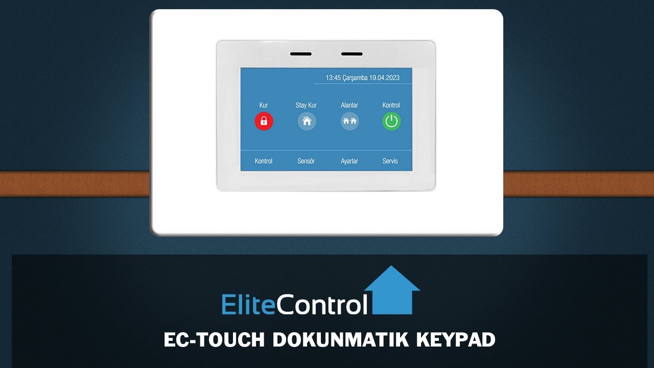 Elektromaks Elite Control Hırsız Alarm Sistemleri EC-Touch Dokunmatik Tuş Takımı - YouTube