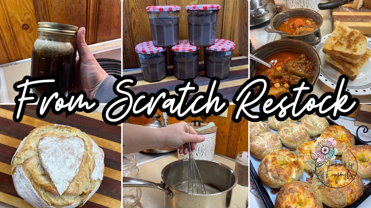 Restocking My Kitchen From Scratch + A Simple Pantry Meal - YouTube