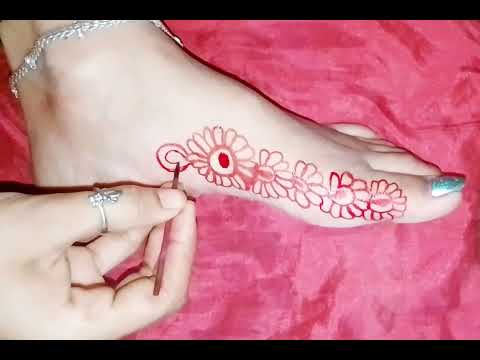 alta design on leg simple |#simpleandeasyaltadesign# | easy to make ...