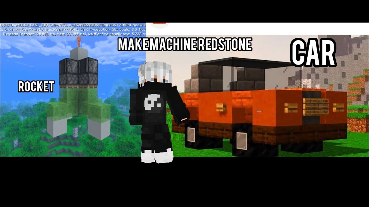 5 vehicle redstone build in minecraft bedrock!, Roxy gaming channel ...