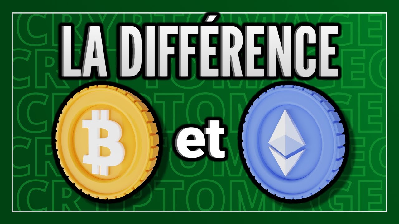 DiffÉrence Entre Bitcoin Et Ethereum Youtube