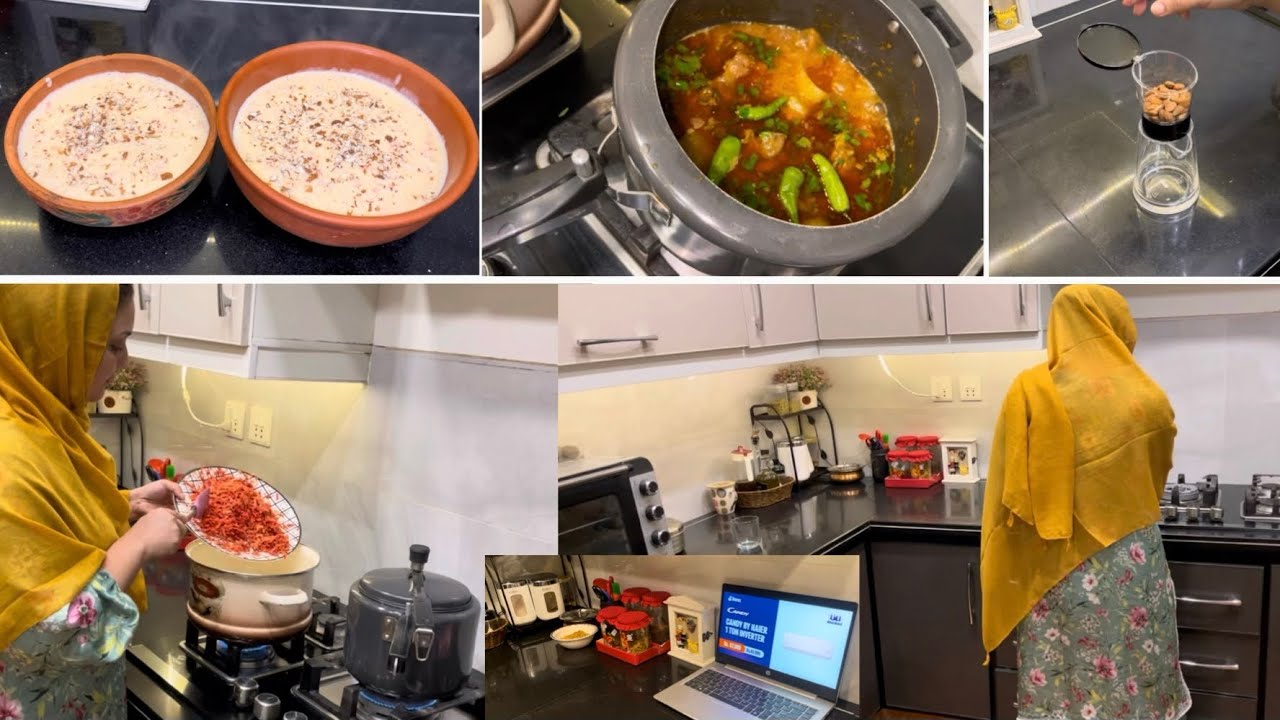 Khud ko khush kia || Apni pasand ka khana bnaia || caramal carrot kheer ...