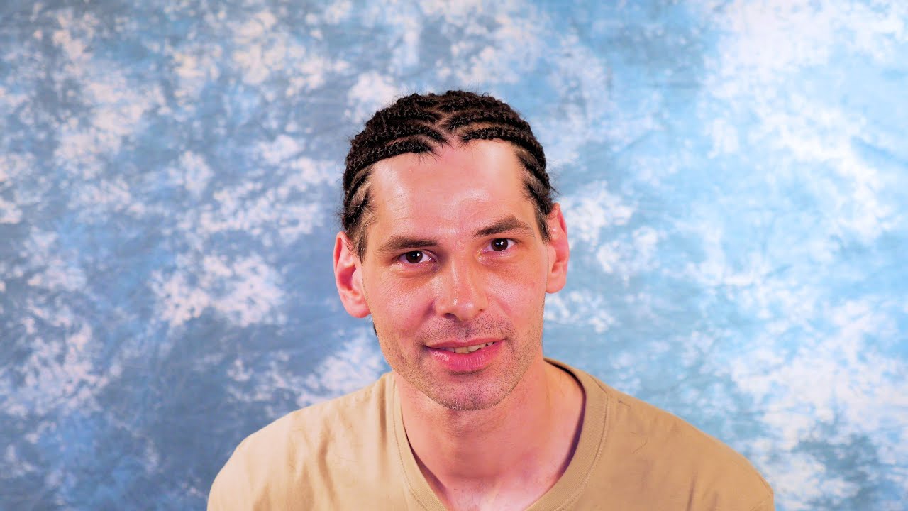 Mario: Corn row it like Beckham! - Na ja, fast jedenfalls: Zickzack ...