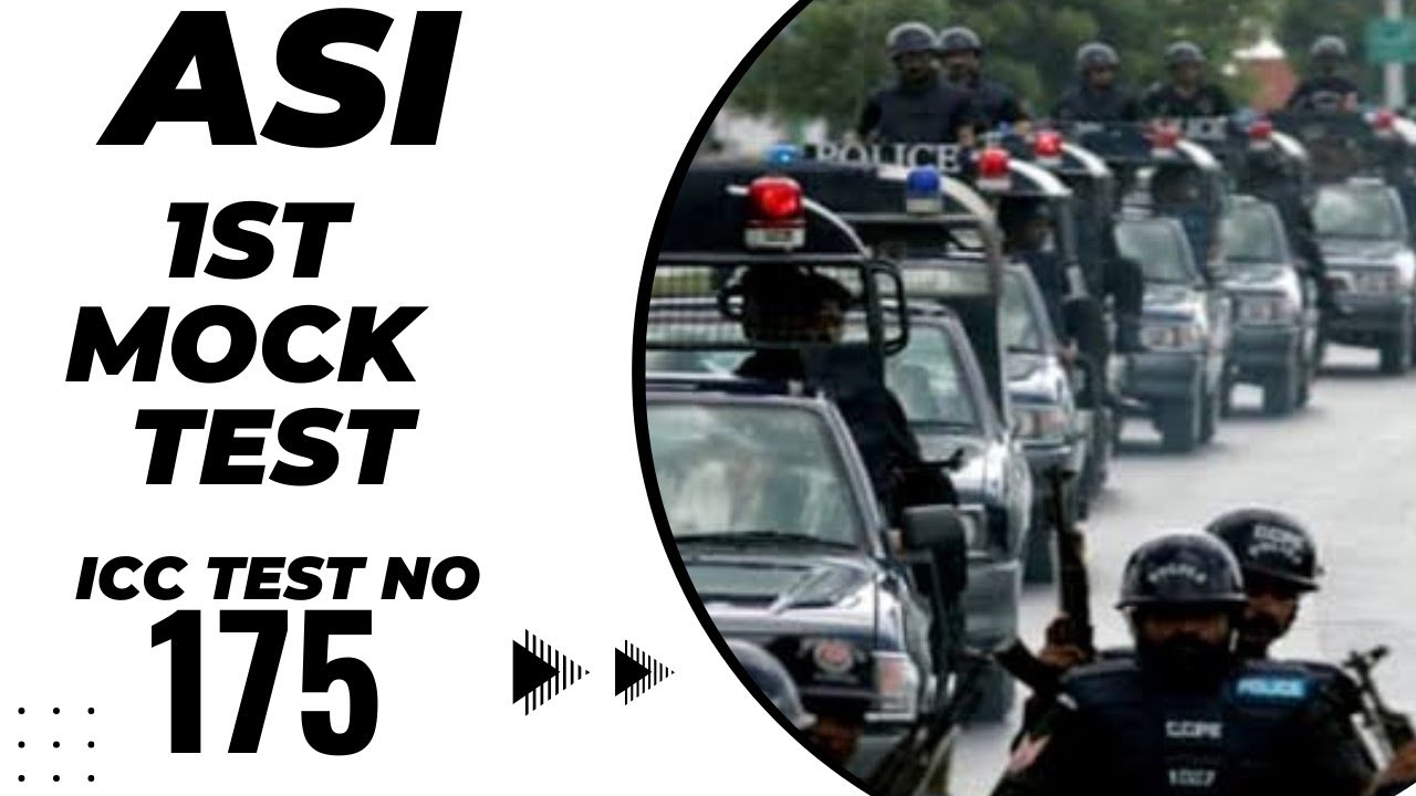1st Mock Test for ASI (Assistant Sub Inspector ) Spsc, FPSc according ...