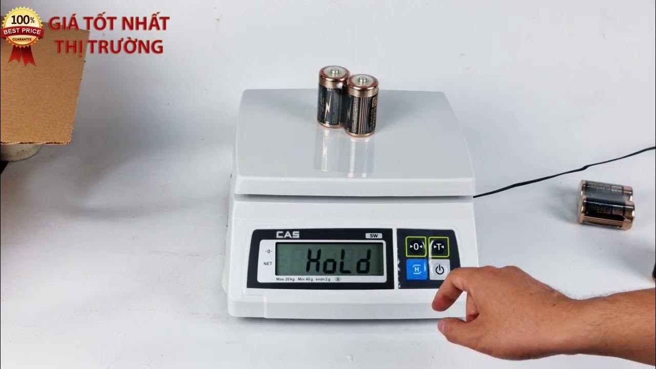 Cân điện tử cas sw1s 2kg, 5kg,10kg, 20kg, 30kg hàn quốc - YouTube