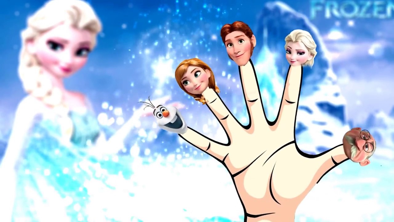 Disney Princess Finger Family Frozen Nursery Rhymes for Kids - YouTube
