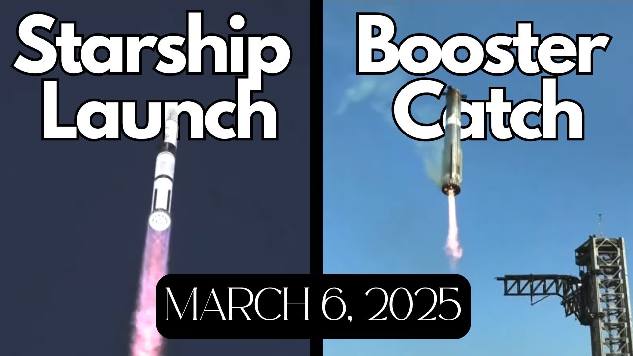 SpaceX Test Flight of its 400-foot Starship | Booster Catch - YouTube