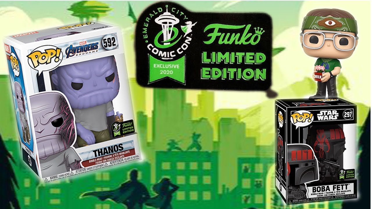 Emerald City Comic Con Funko Pop! Exclusives 2020 - YouTube