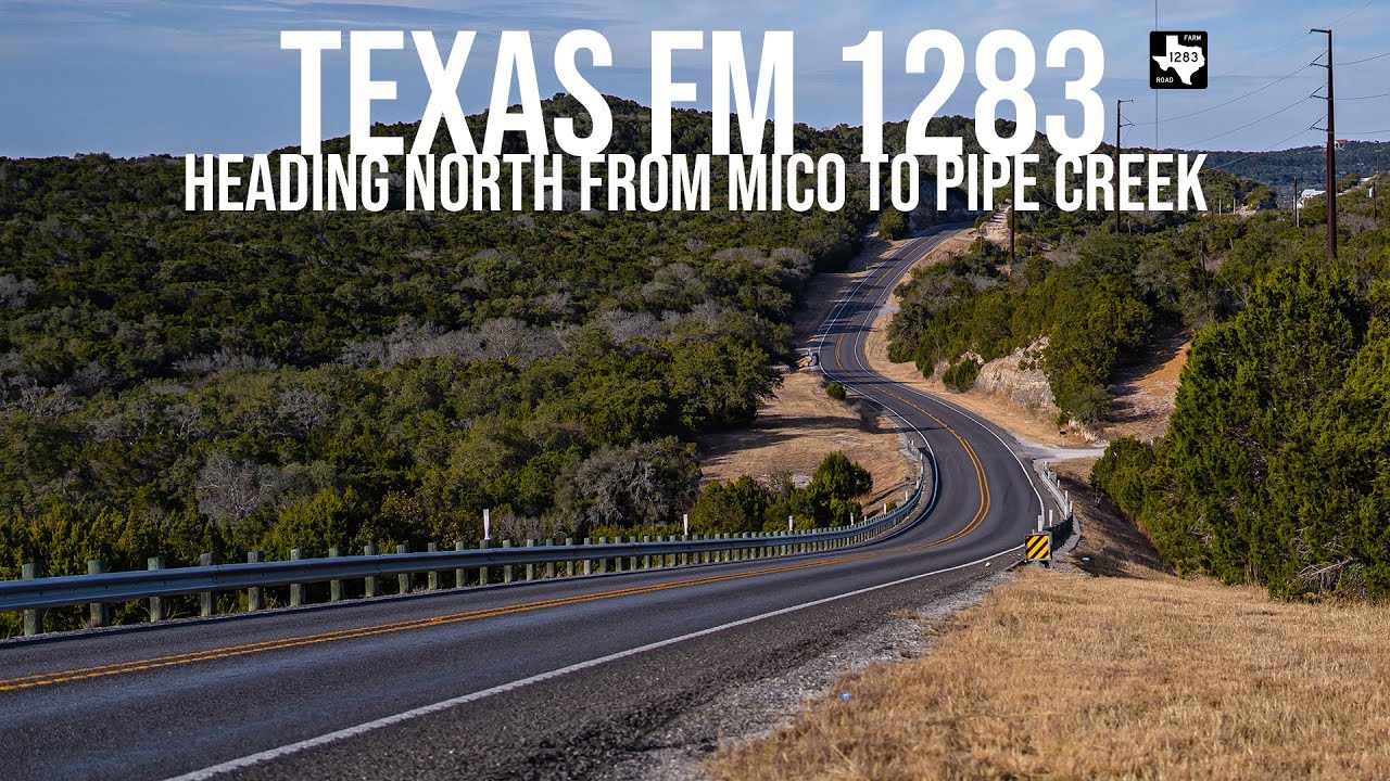 Texas Highway FM 1283 - Hill Country Drives 4K (Medina Lake May 2022 ...