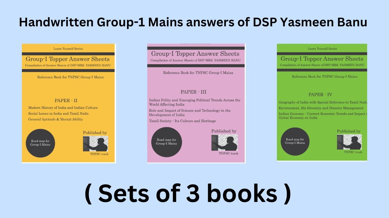 Group-I Topper Answer Sheets (English Medium) - DSP Yasmeen Banu - YouTube