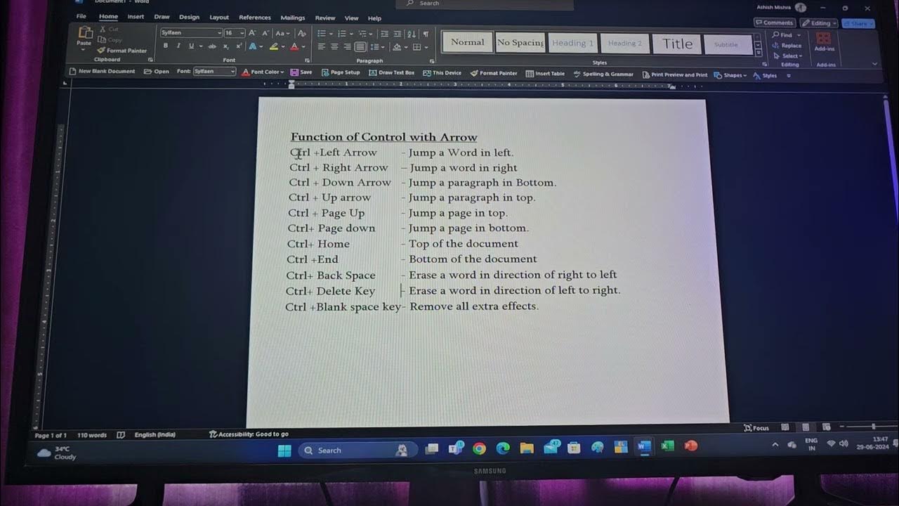 Function Of Special Keys Control Key Part 6 Computerknowledge Bestinstitute Youtube