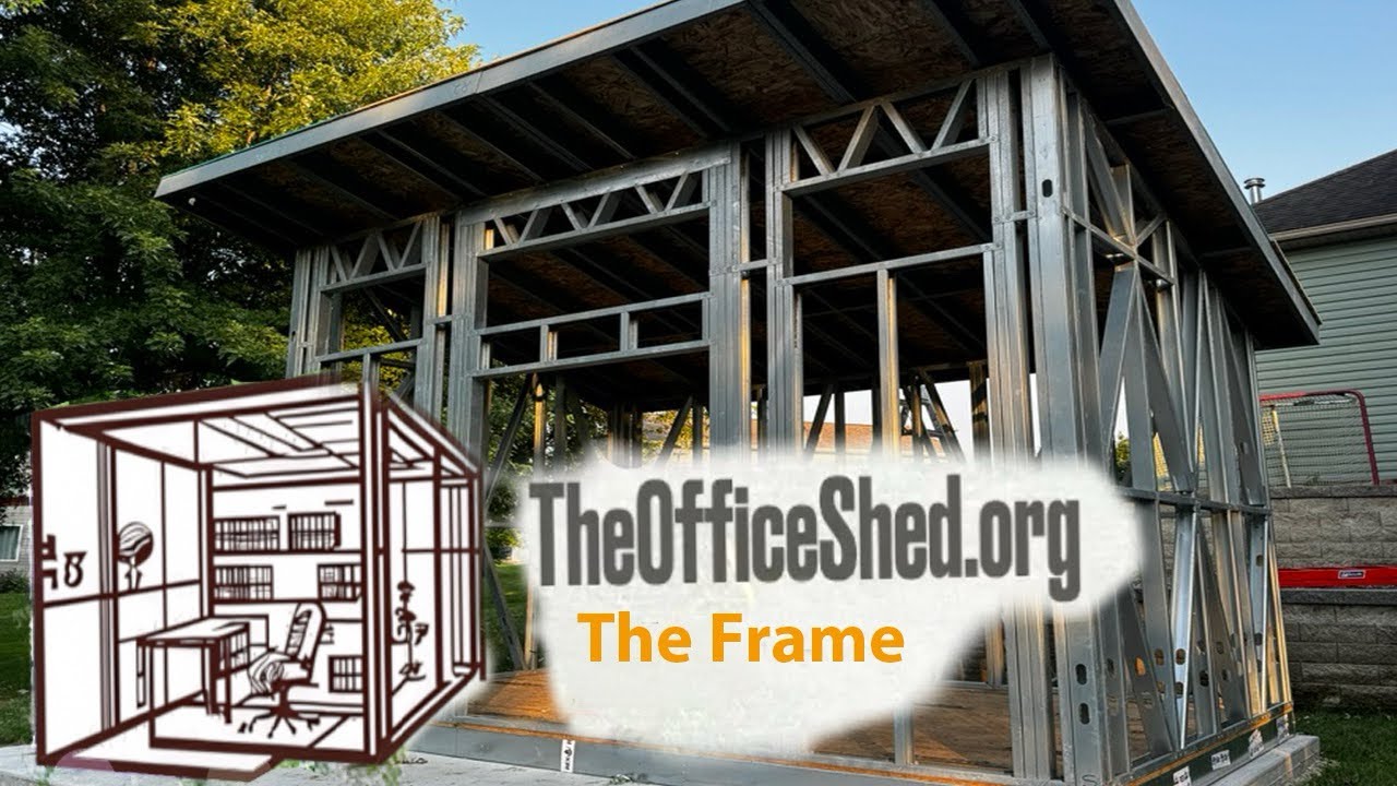 Metal Shed Framing Watch how quickly this beast office shed goes up! It ...