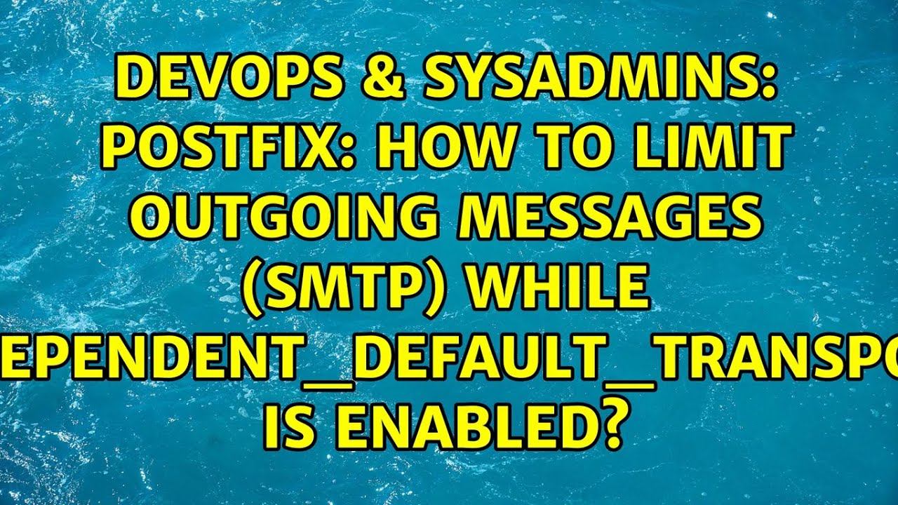 Postfix: How to limit outgoing messages (smtp) while sender_dependent ...