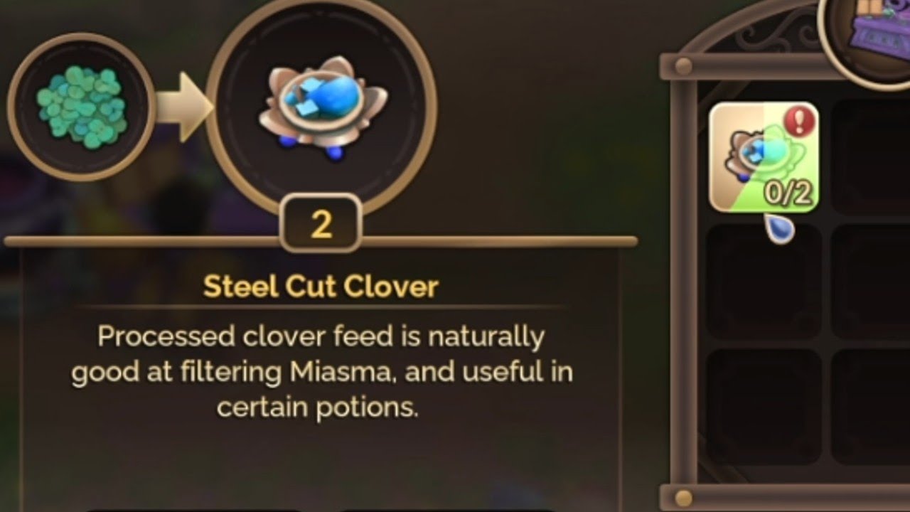 How to Make Steel Cut Clovers in Fae Farm - YouTube
