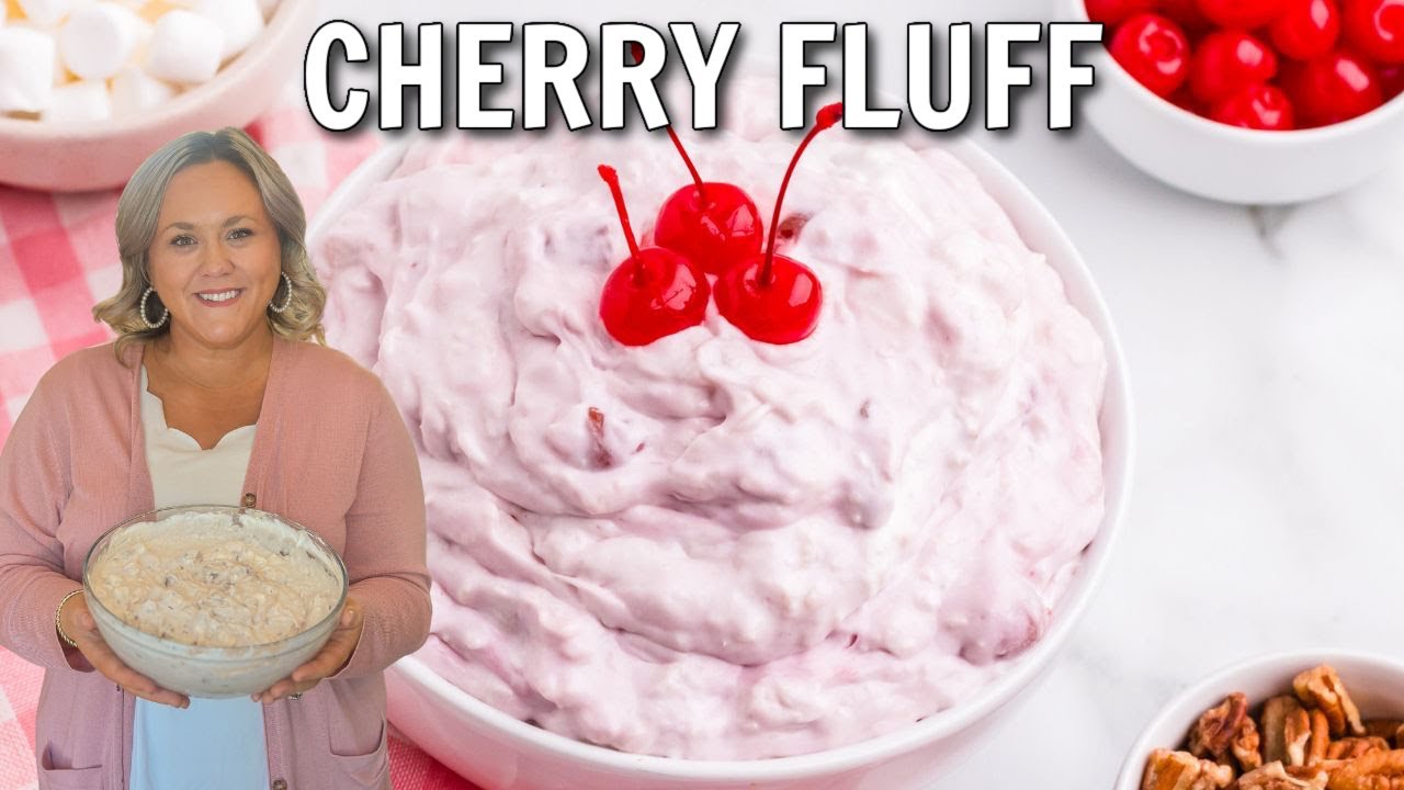 Easy Cherry Fluff - YouTube