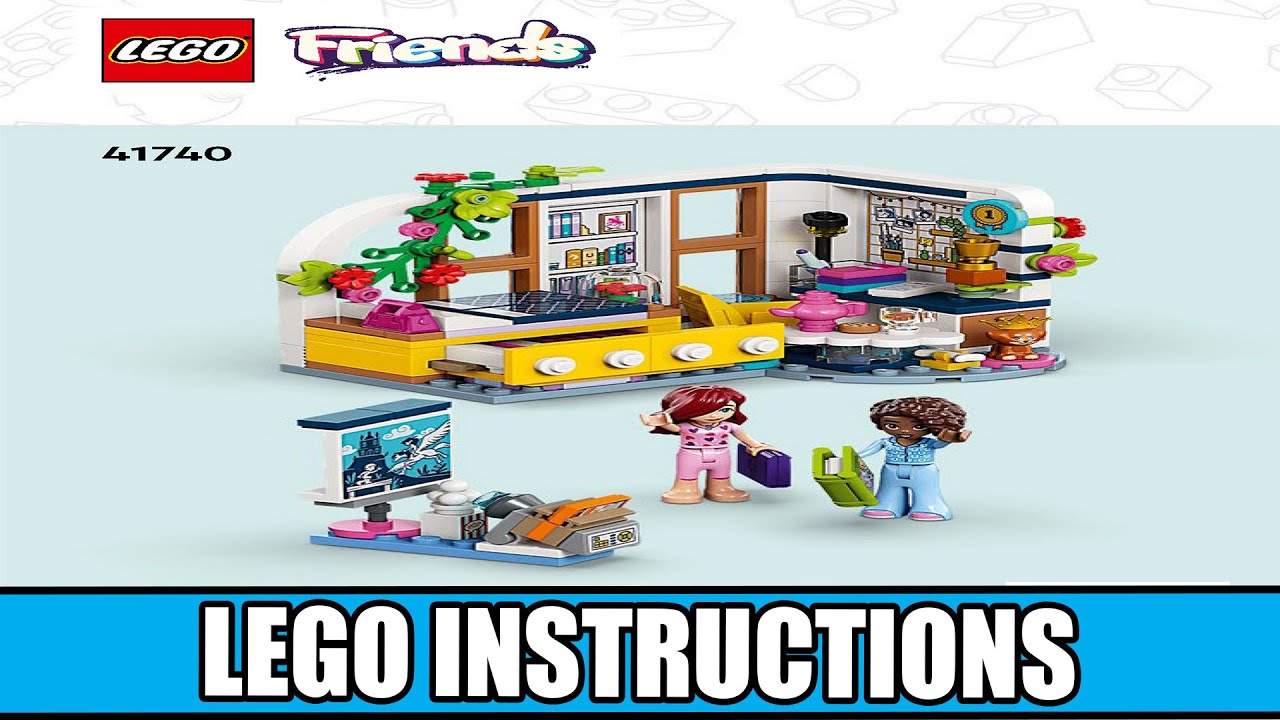 LEGO Instructions | Friends | 41740 | Aliya's Room - YouTube